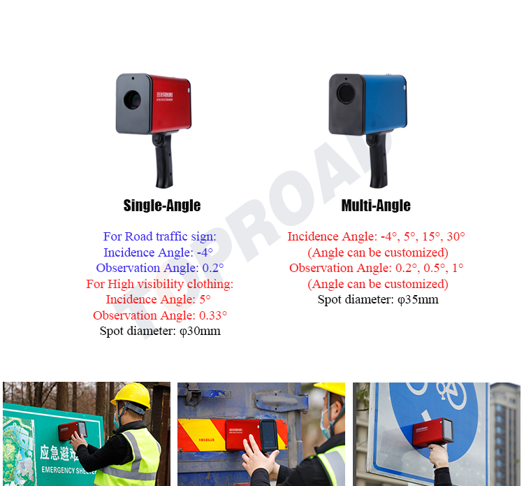 Road Marking Retroreflectivity Meter Handheld Traffic Sign ...
